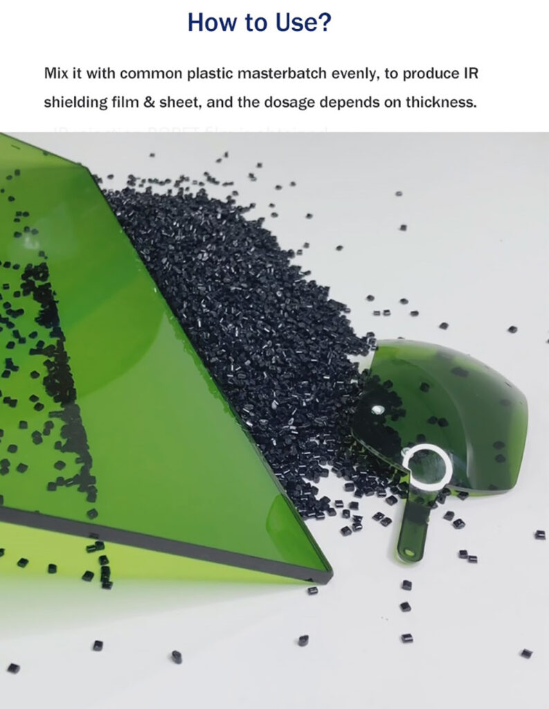 IR Absorption Infrared Shielding PC Masterbatch for Faceshields
